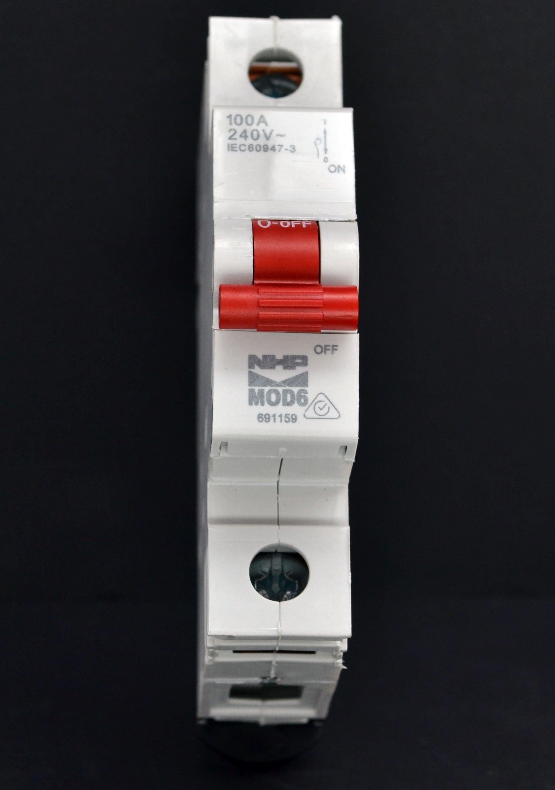 Main Switch NHP 100 Amp 1P | Eurotech NZ